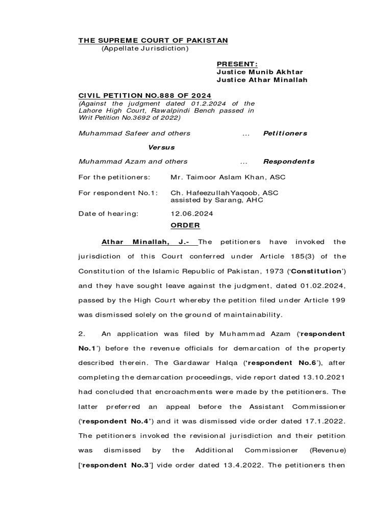 C.P. 888 2024 | PDF | Jurisdiction | Judgment (Law)