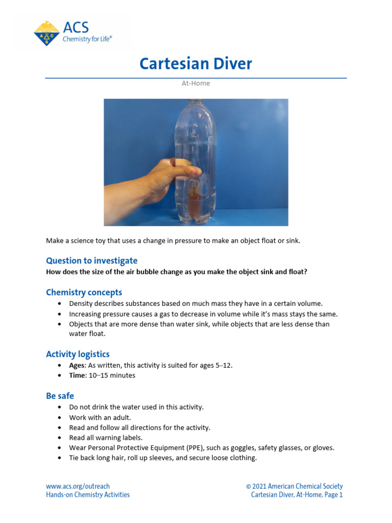 Cartesian Diver Home | PDF | Chemistry | René Descartes