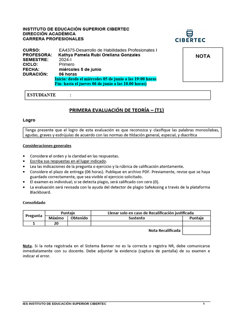 Ea-4375_desarrollo Habilidades Profesionales 1_00_evaluación_teoría_1 ...
