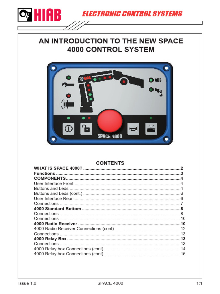 Space 4000 Electronic Control System Guide | PDF | Switch ...