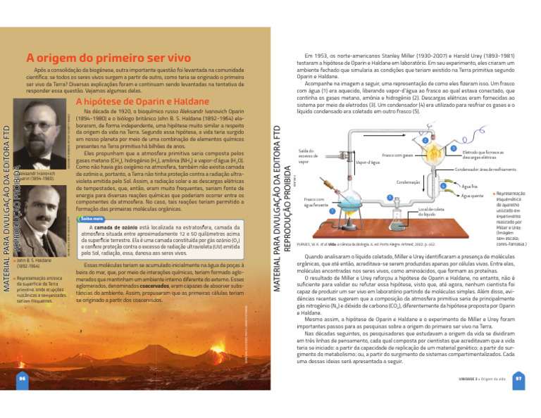 experimento de Oparin e Haldane (1) | Download grátis PDF | Vida ...