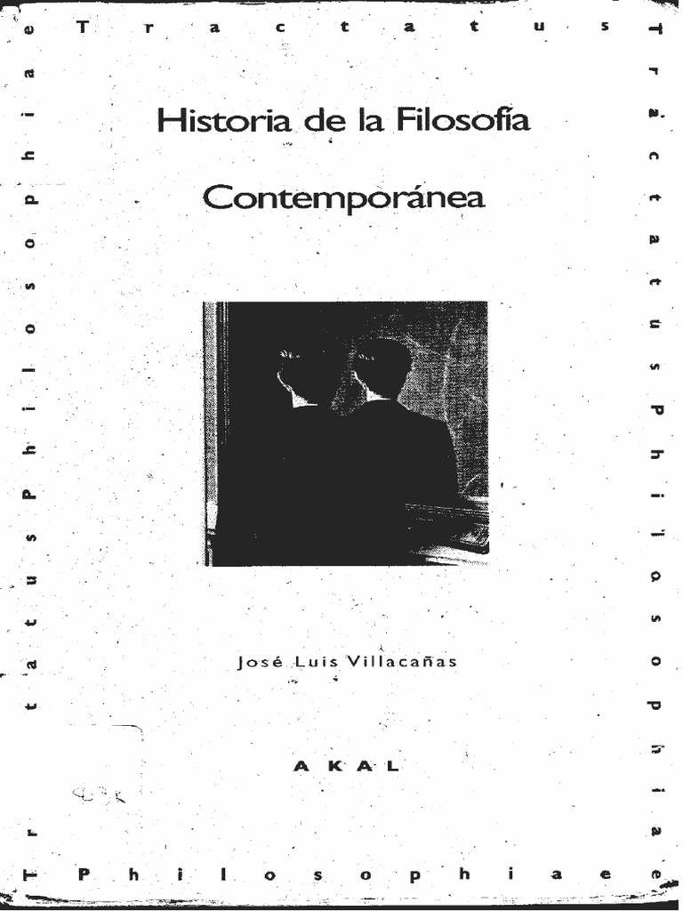 Villacañas - Historia de La Filosifa Contemporanea | PDF