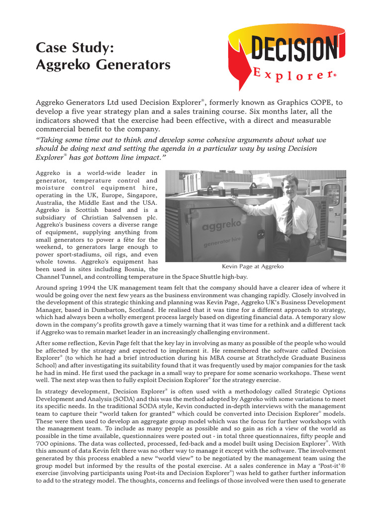 Case1 AggrekoGenerators | PDF | Information