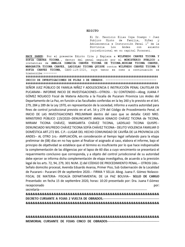 Edicto 2021 | PDF | Mandato | Fiscal