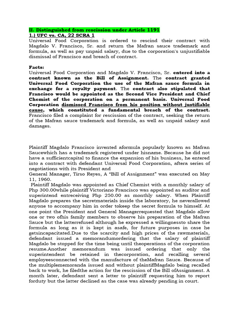 Defective Contract Cases | PDF | Lawsuit | Breach Of Contract