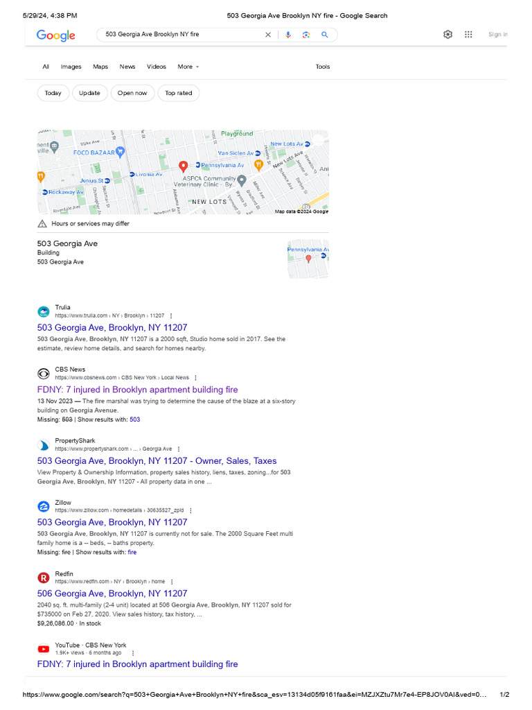 503 Georgia Ave Brooklyn NY FIRE - Google Search | PDF