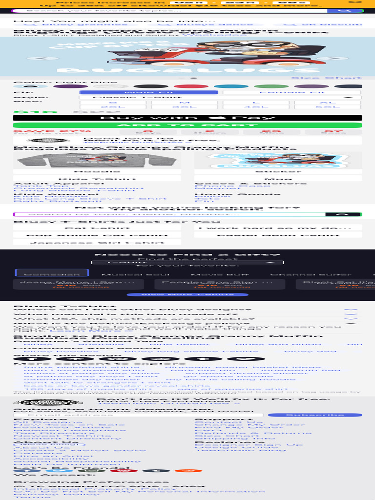 Bluey Grumpy Granny Muffin Bugalugs (Aussie Spelling) - Bluey - T-Shirt ...