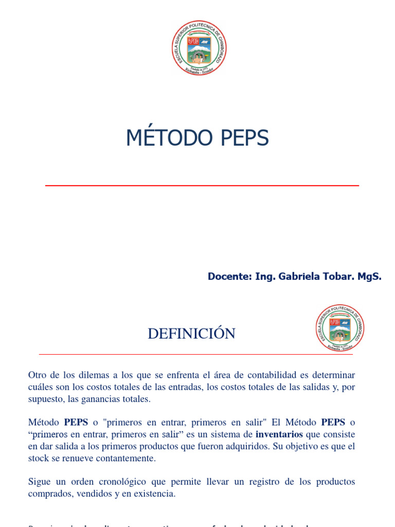 Inventarios Peps | PDF