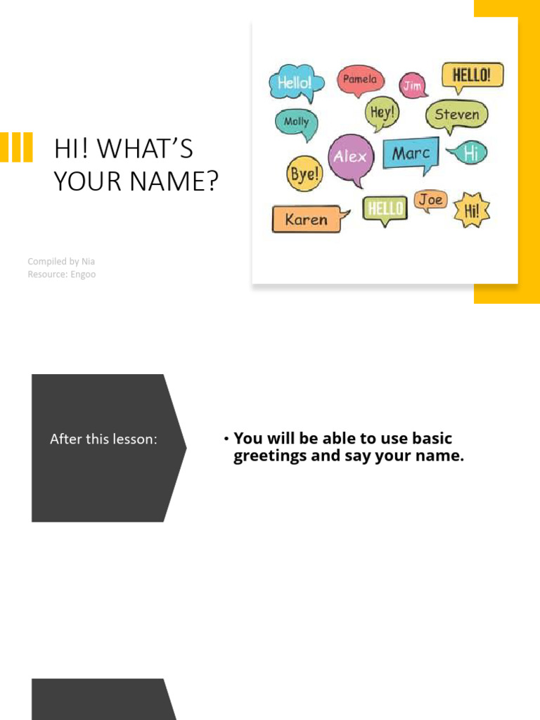 Efk - Day 5 - What's Your Name | PDF