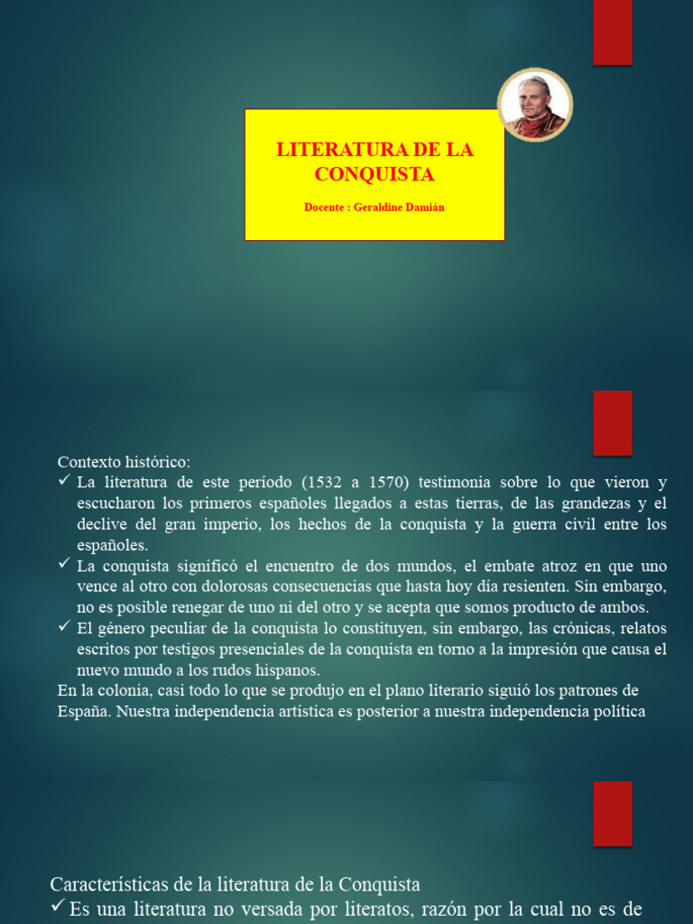 Literatura de La Conquista | PDF