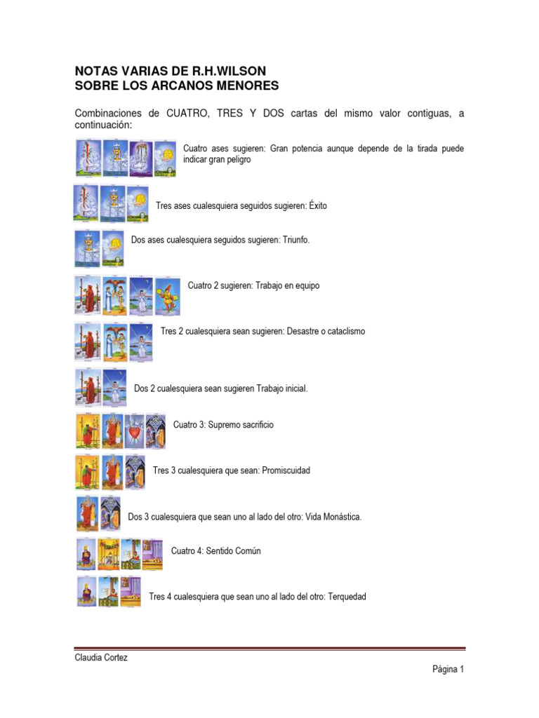 Los Tips Del Tarot Rider | PDF
