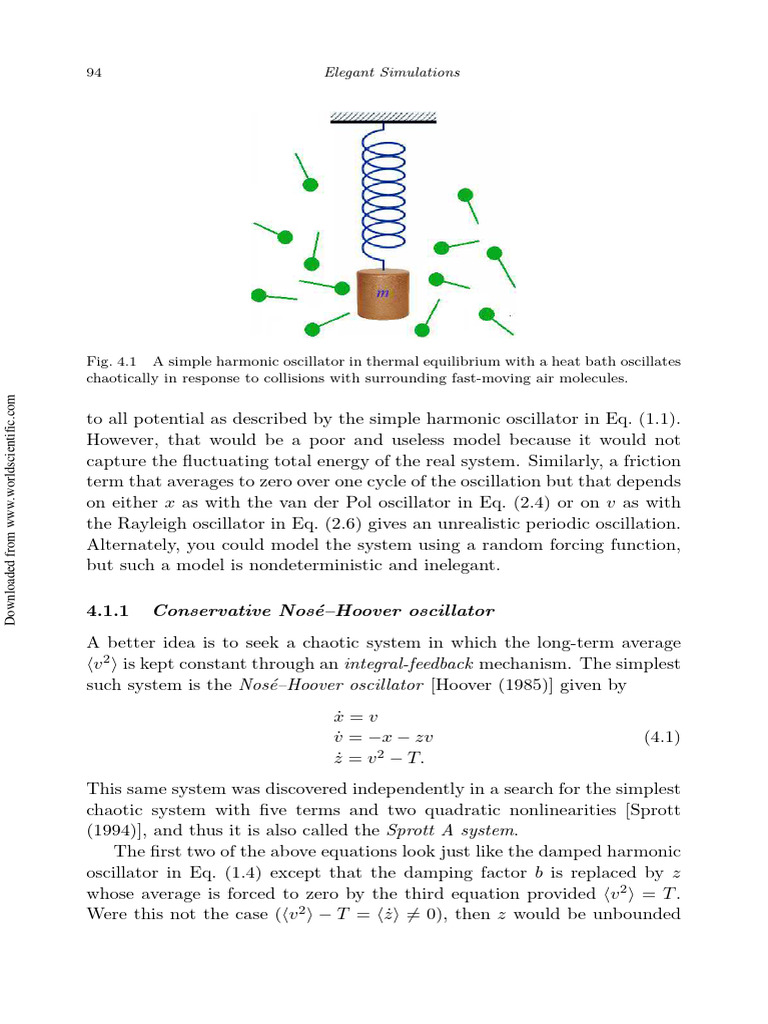 Pages From Elegant Simulations. From Simple Oscillators To Many-Body Systems (Julien Clinton ...