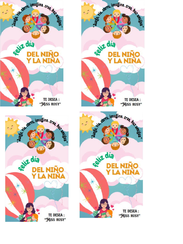 ETIQUETAS DIA DEL NIÑO | PDF