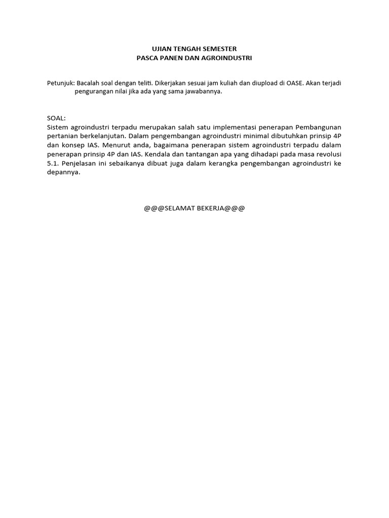 UTS PPA Semester Genap 2024 | PDF