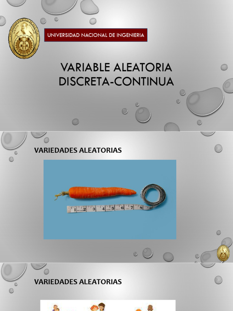 Variables Aleatorias | PDF | Variable aleatoria | Media