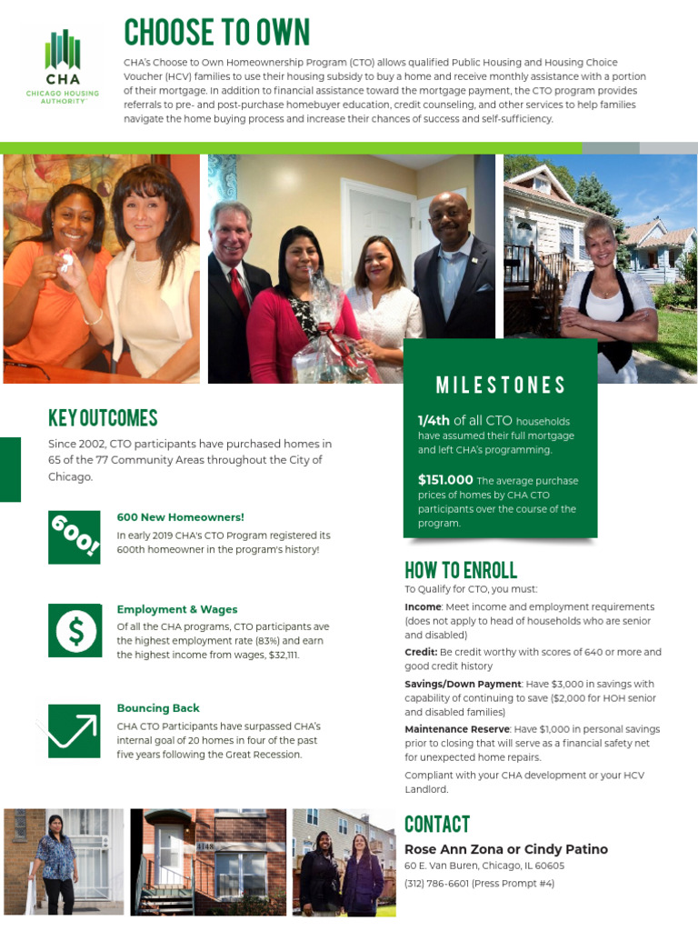 Choose To Own One Pager May 2019 | PDF | Owner Occupancy | Mortgages