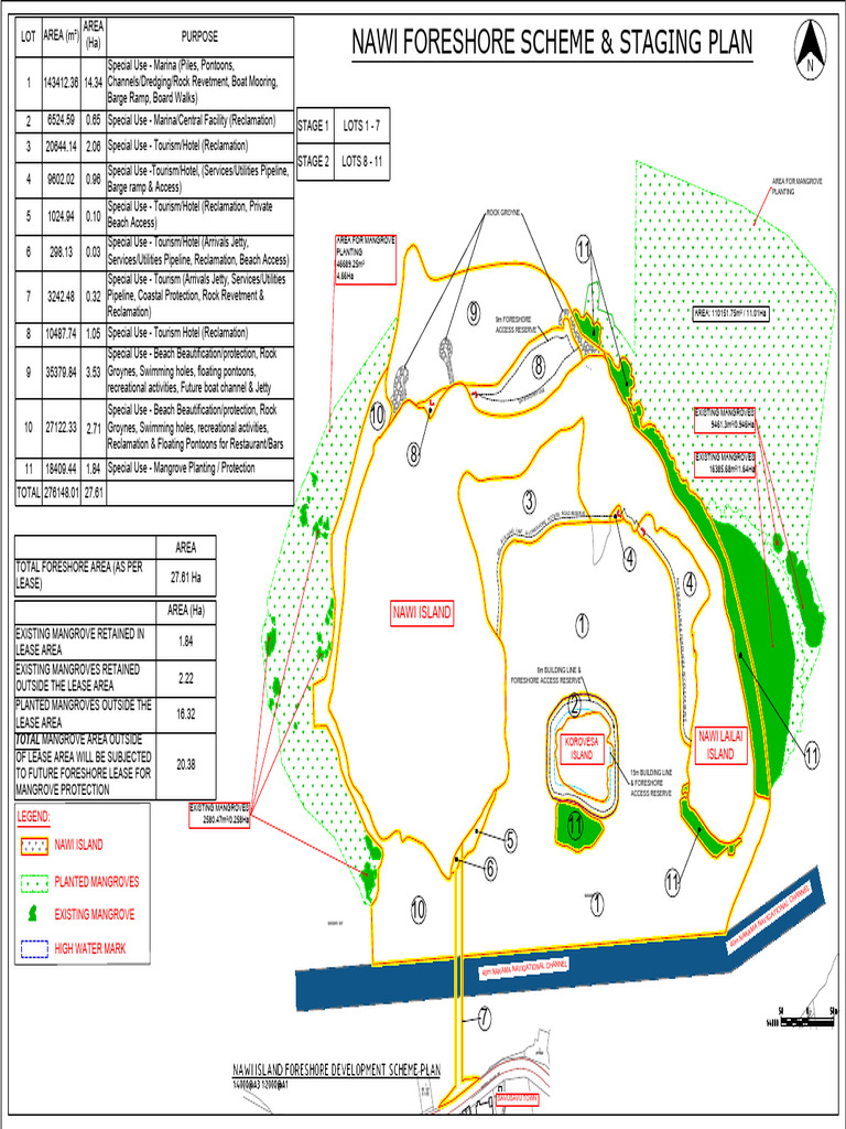 Nawi Island Foreshore Development Plan | PDF | Beach | Marine Architecture