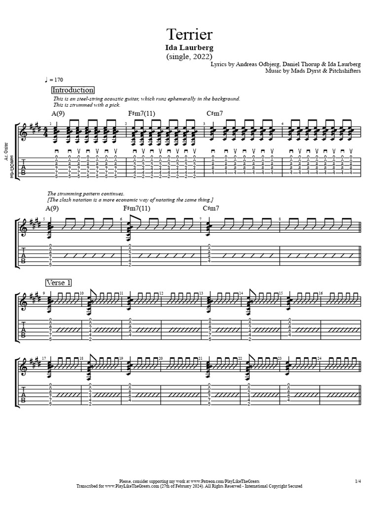 Ida Laurberg - Terrier II Acoustic Guitar | PDF | Guitar Family ...