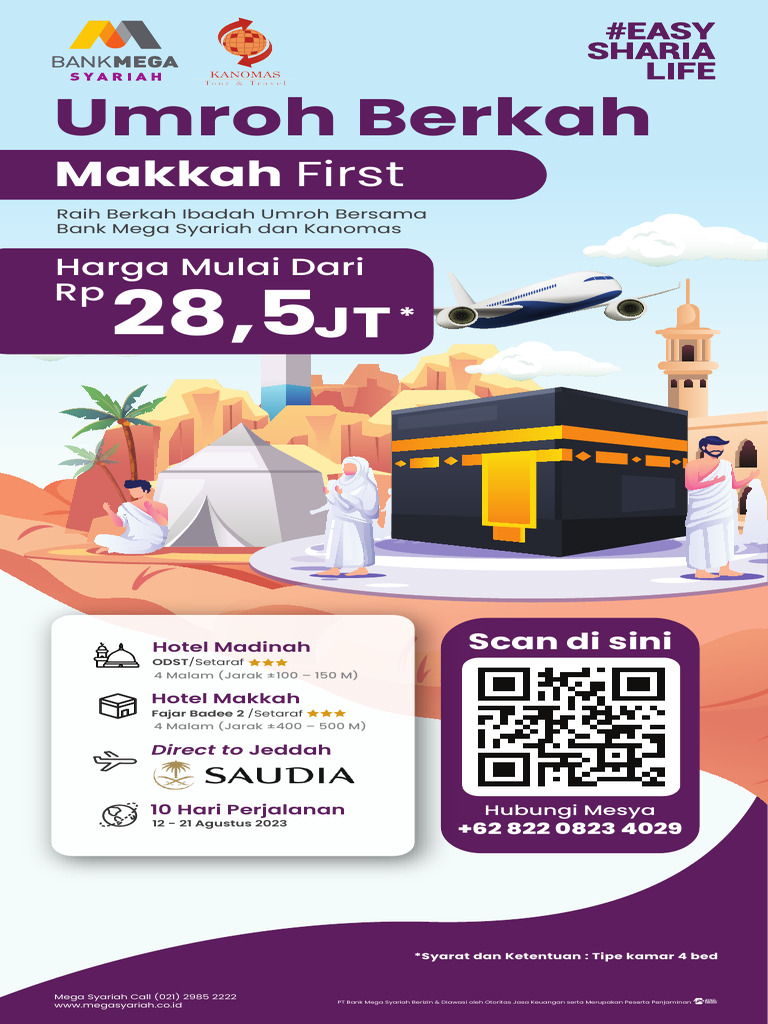 Paket Umroh Bank Mega Syariah 2023 | PDF