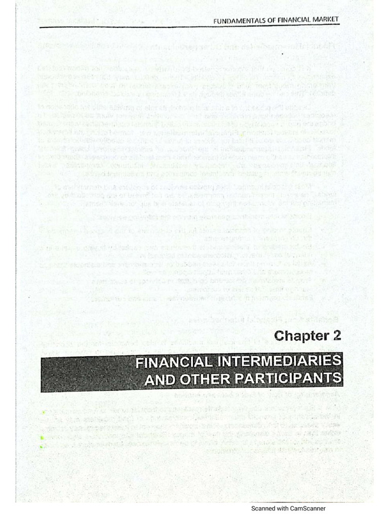 Financial Intermediaries | PDF