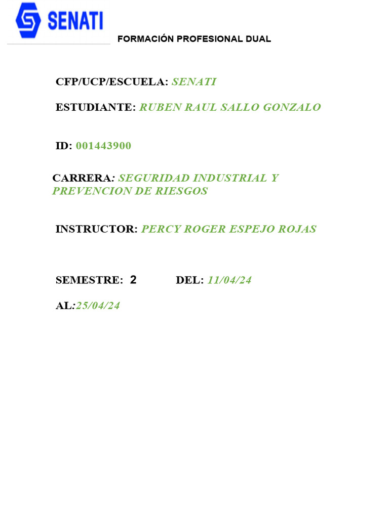 Informe Cemanal 3 Ruben Raul | PDF