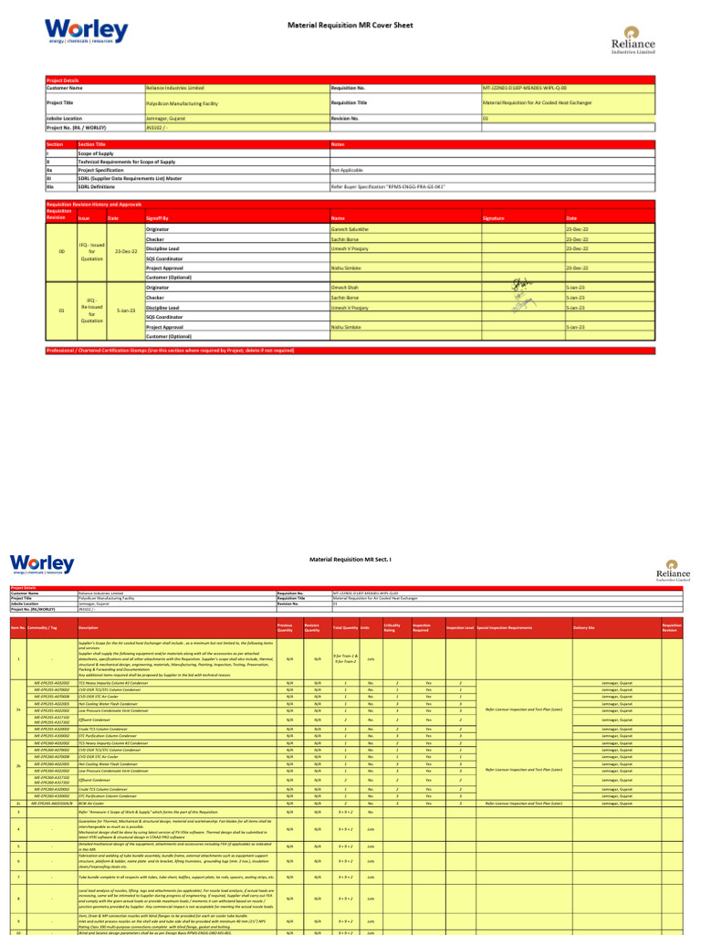 Polysilicom MFG Facility RIL Jamnagar Project | PDF | Specification ...