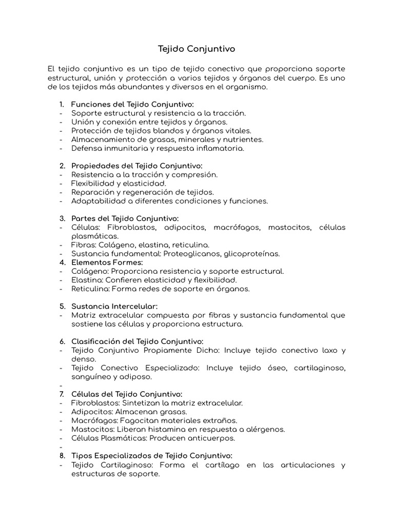 Biologia C6 C7 C8 y C9 | PDF | Tejido conectivo | Sistema nervioso