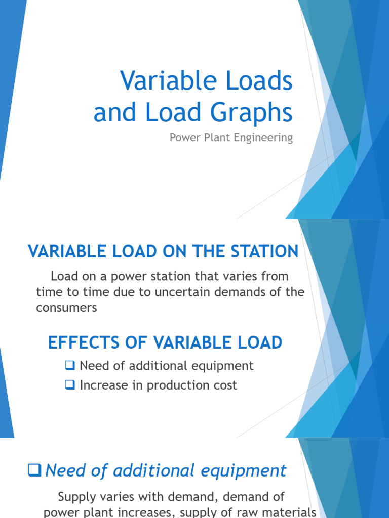 Variable Loads | PDF | Power Station | Demand