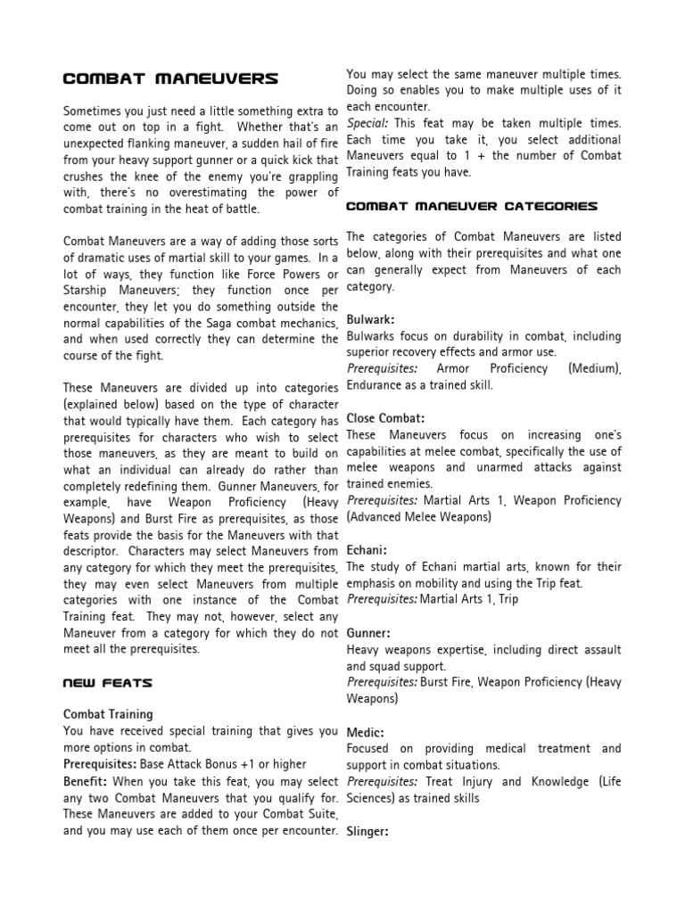 Combat_Maneuvers | PDF | Artillery | Maneuver Warfare