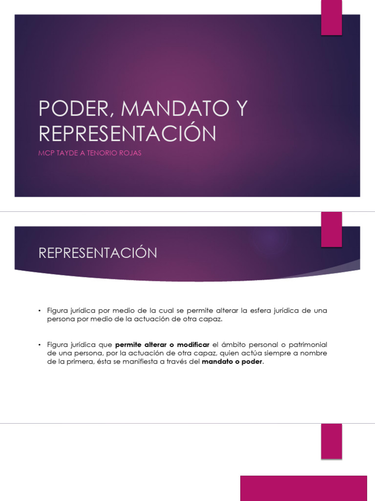Poder, Mandato y Representación | Descargar gratis PDF | Justicia | Crimen y violencia
