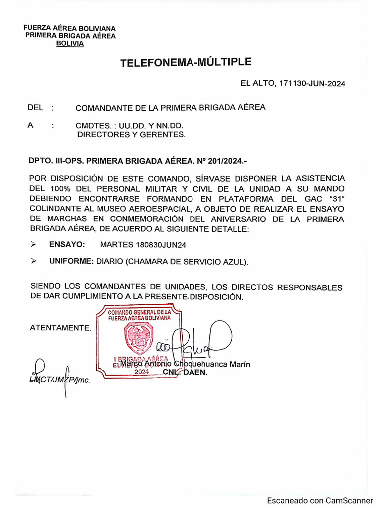 Telefonema - Múltiple #201 Dpto. Iii | PDF