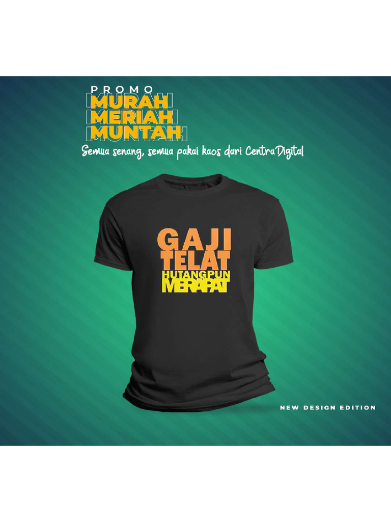 Mockup Desain Promosi Kaos 3 | PDF