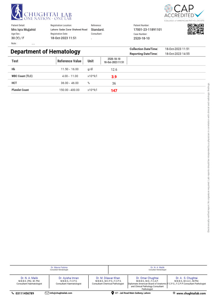 Report Viewer | PDF | Pathology | Blood