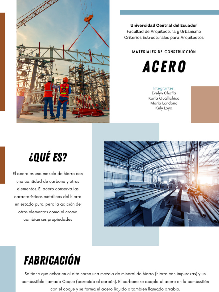 Ventajas y Desventajas Del Acero | PDF | Acero | Hierro