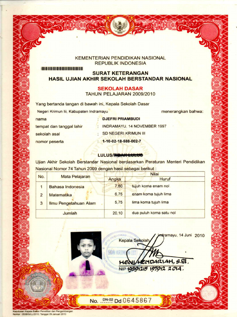 Ijasah SD | PDF