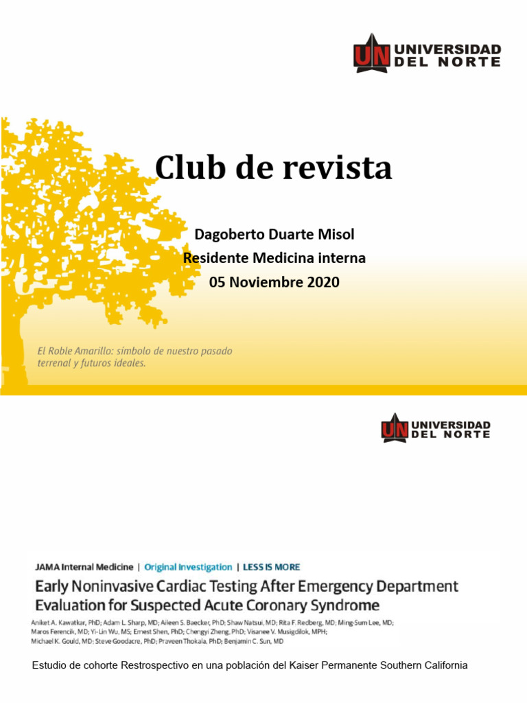 Club de Revista: Dagoberto Duarte Misol Residente Medicina Interna 05 ...