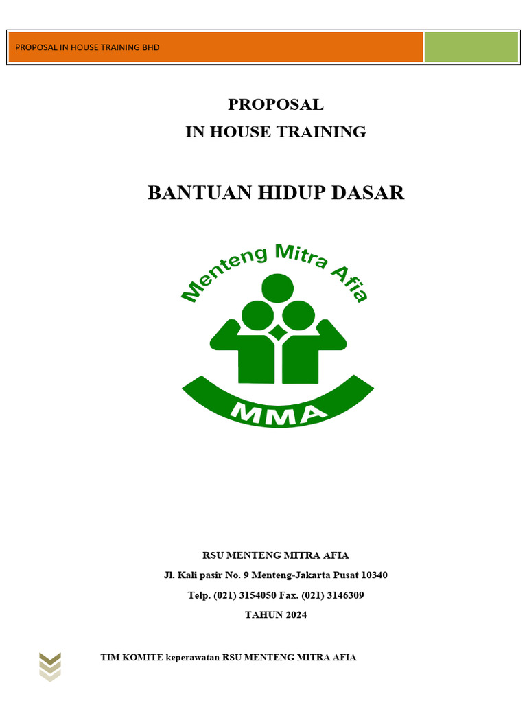 Proposal in House Training BHD | PDF