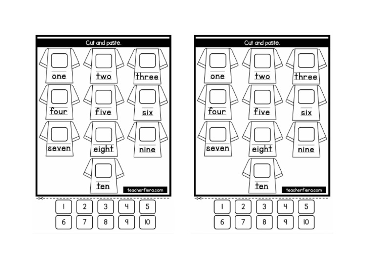 Cut N Paste Number | PDF