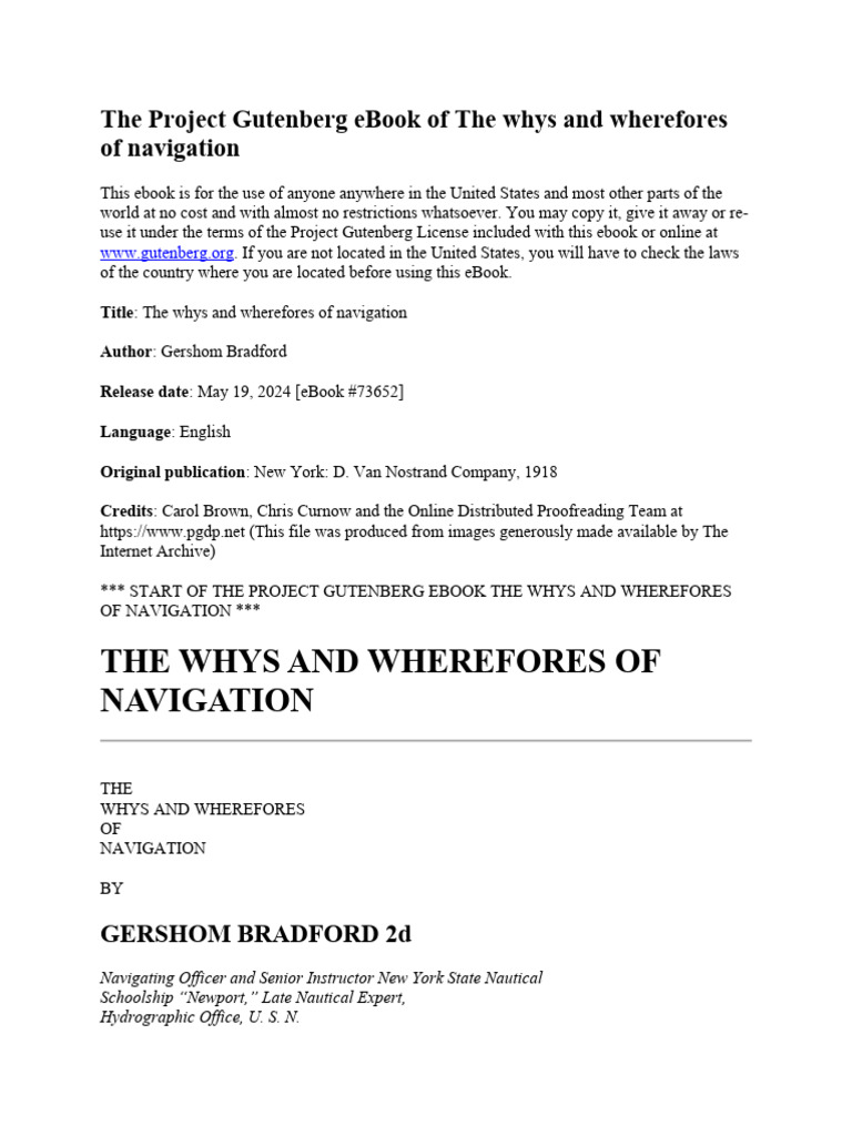 The whys and wherefores of navigation | PDF | Equator | Horizon