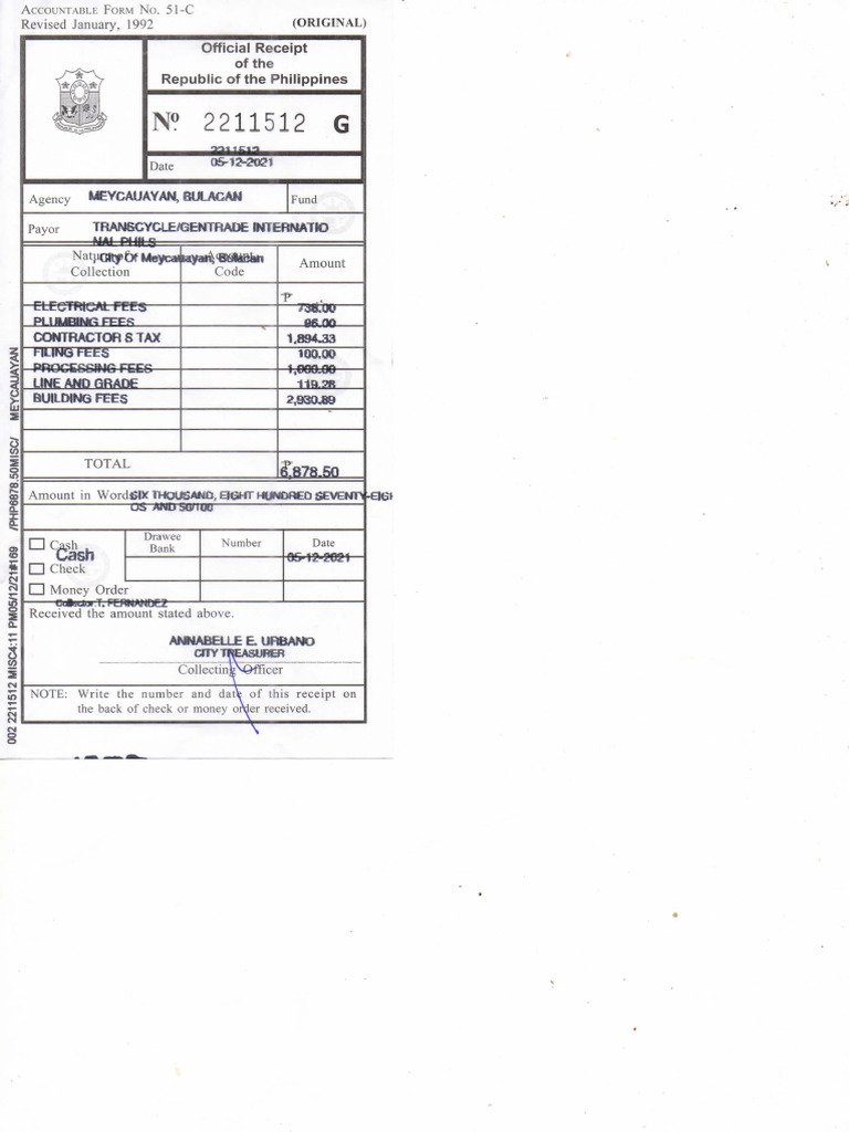 B Permit Receipt084 | PDF