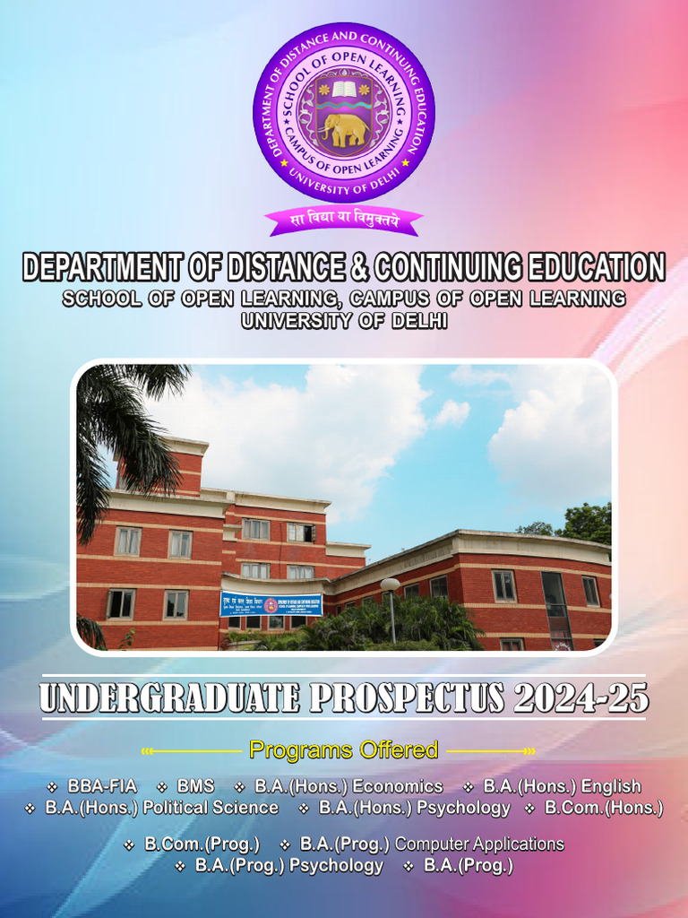 UG Prospectus 2024-25 | Download Free PDF | Bachelor's Degree ...
