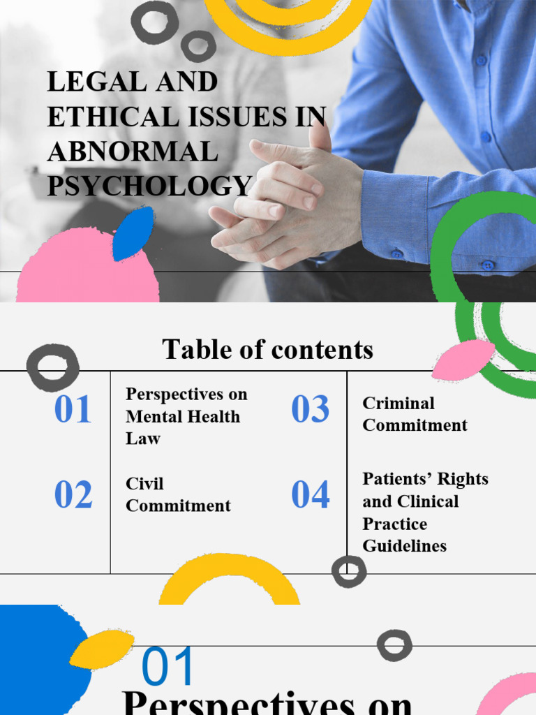 Legal and Ethical Issues in Abnormal Psychology | PDF | Insanity ...