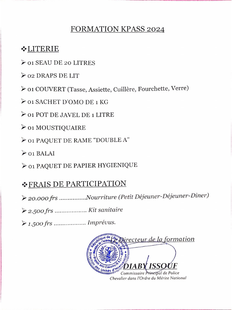 Formation Kpass 2024 | PDF