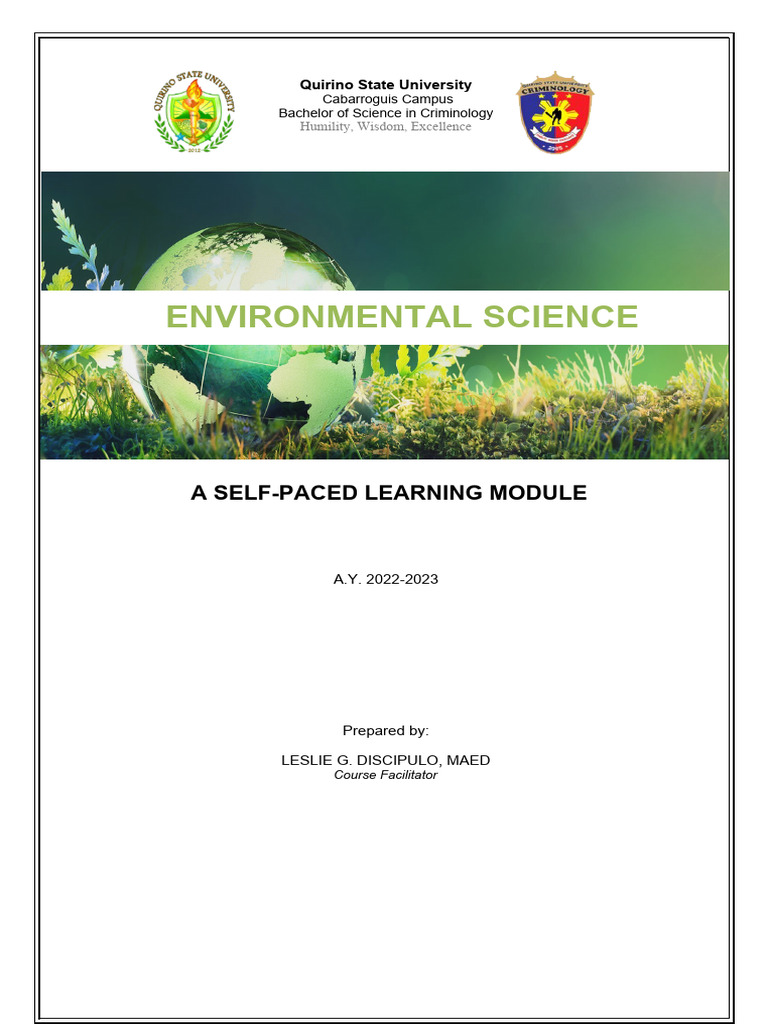 Course Guide - Environmental Science | PDF | Sustainability | Sustainable Development