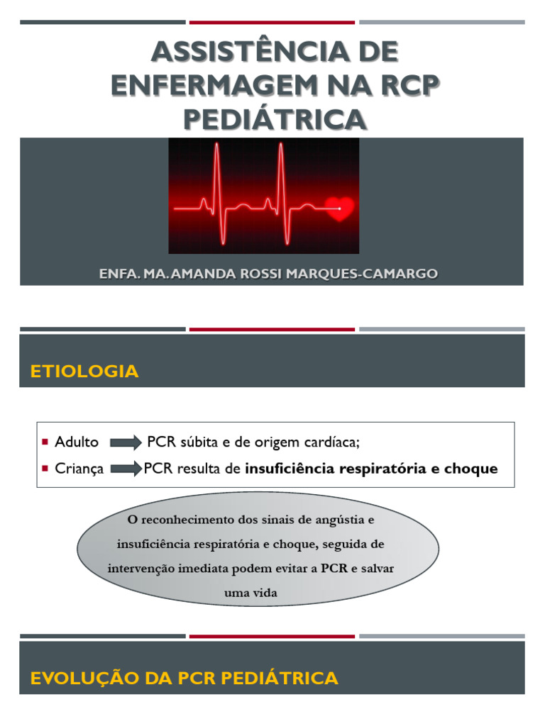 Assistência de Enfermagem Na RCP - Pediátrica | PDF | Reanimação ...