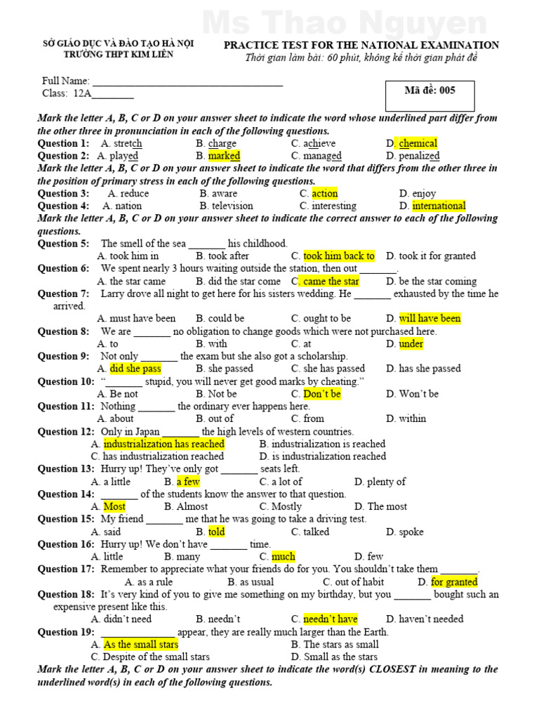 GCSE Practice 5,6 Grammar Revision | PDF | Stars | Sun