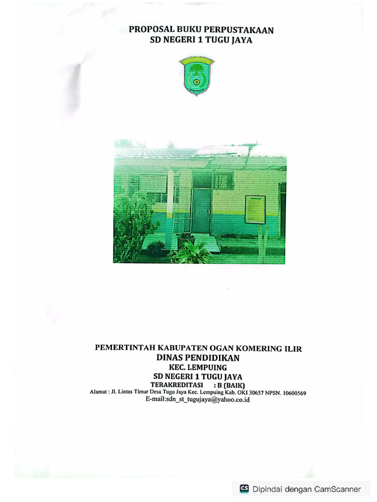 Proposal Buku Perpustakaan SDN1 Tugu Jaya | PDF