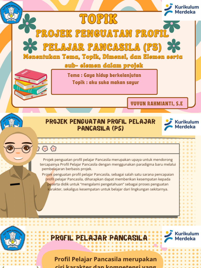 Aksi Nyata Menentukan Tema, Topik, Dimensi, Dan Elemen Dan Sub - Elemen Dalam Projek .PDF ...