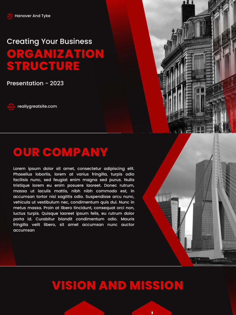 Red and Black Modern Creating Your Business Organization Structure ...