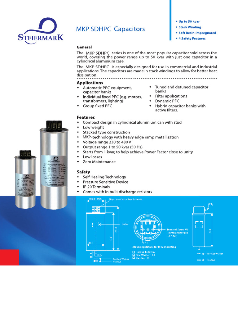 E. Catalog Steiermark Power Capacitor | PDF